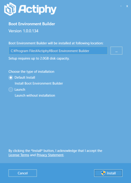 Creating a Linux-based boot environment using the BE Builder launched from the installer has ...
